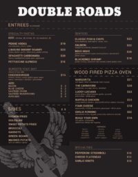 Menu | Double Roads Tavern